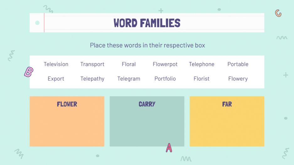 Word Work Activities Google Slides and PowerPoint template
