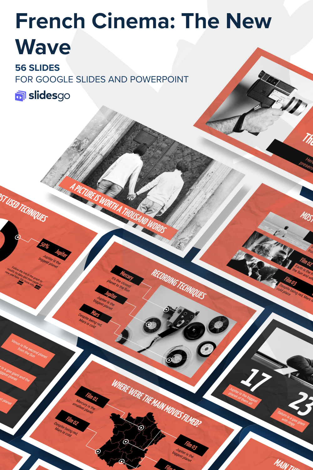 French Cinema: The New Wave | Google Slides and PowerPoint