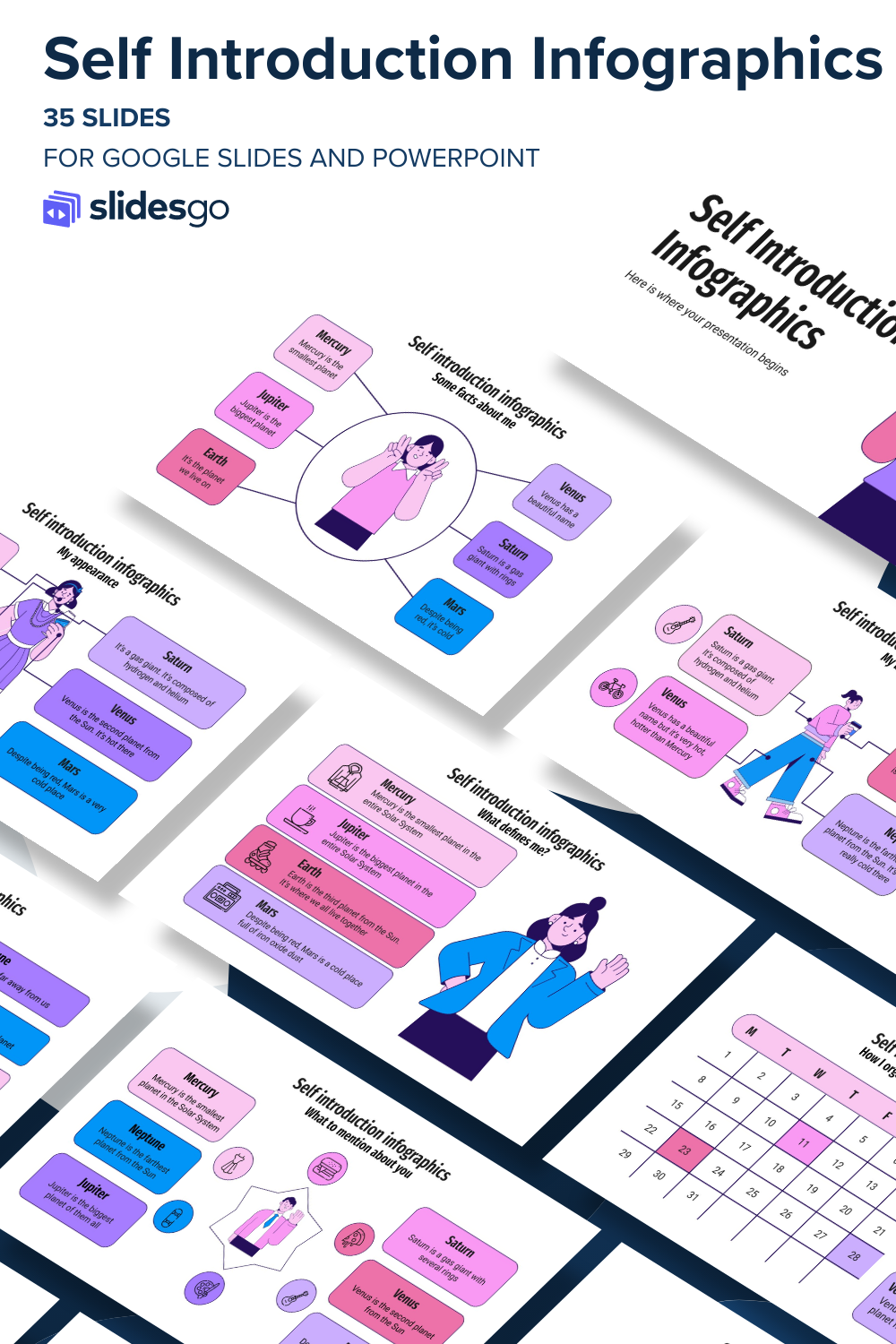 Self Introduction Infographics | Google Slides and PowerPoint