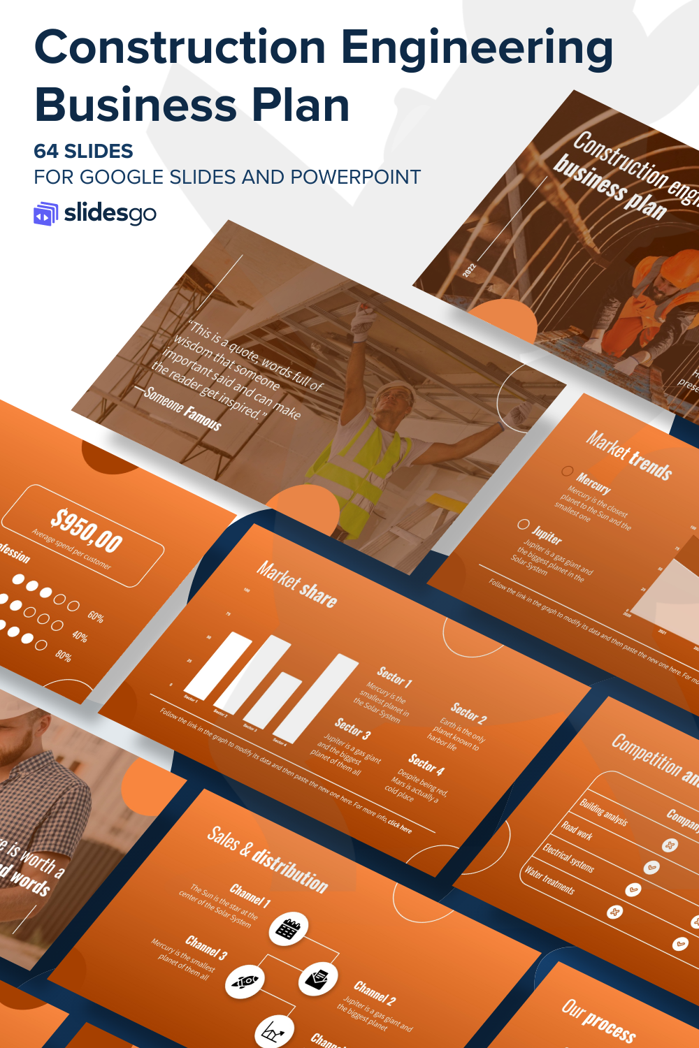 Construction Engineering Business Plan | Google Slides