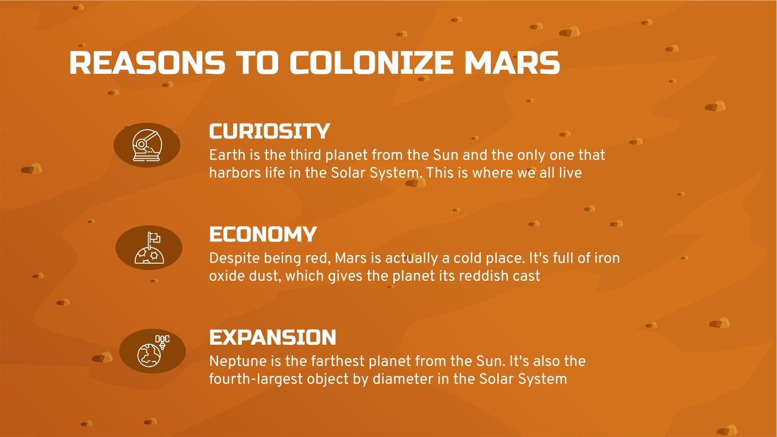 Mars Colonization Thesis | Google Slides & PowerPoint