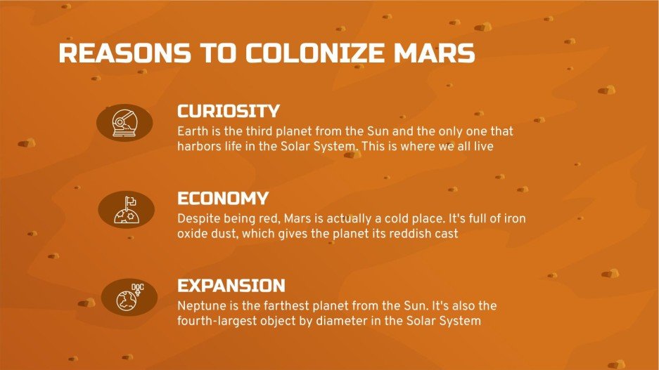 Mars Colonization Thesis | Google Slides & PowerPoint