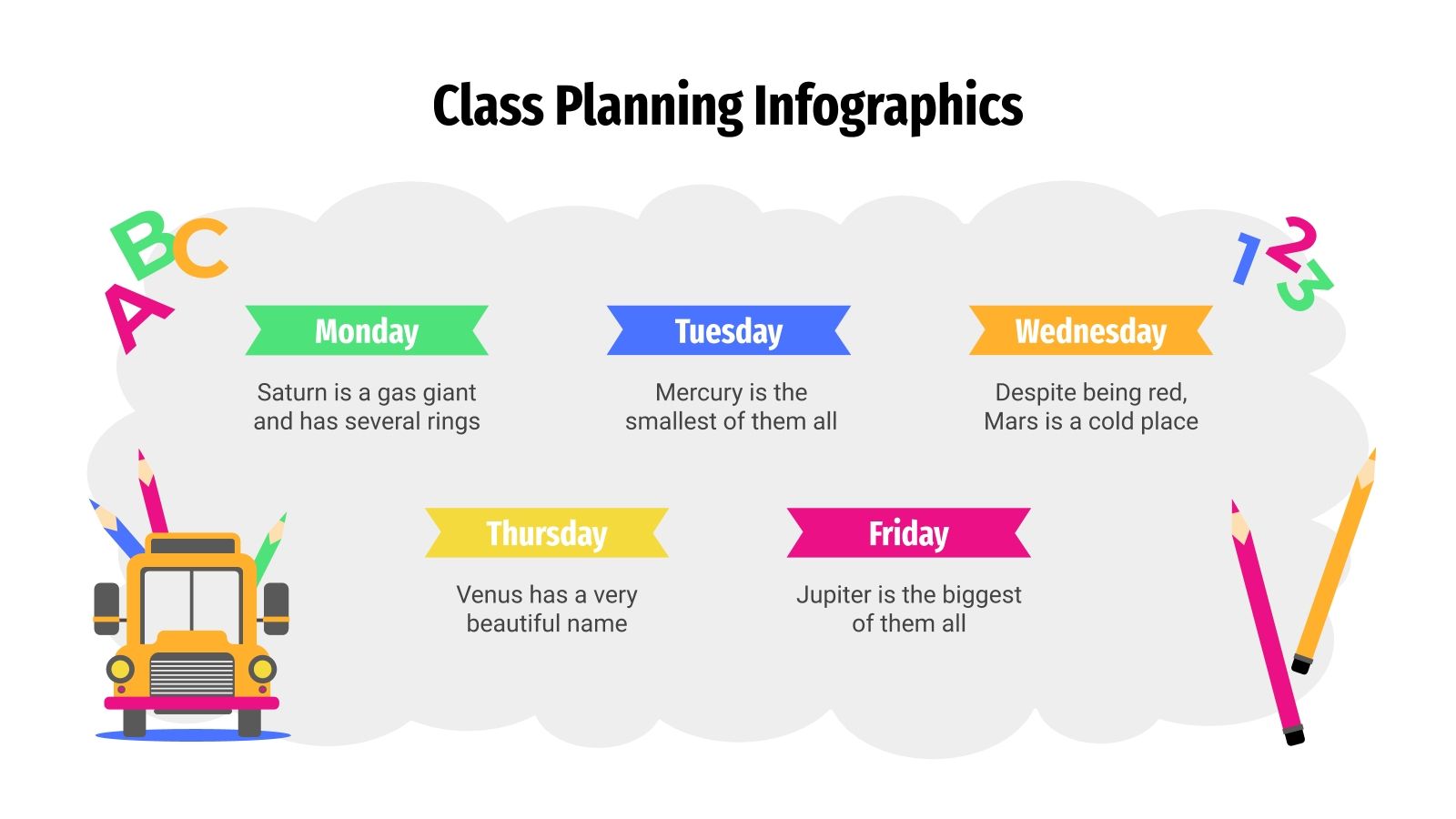 Free Class Planning Infographics for Google Slides and PowerPoint