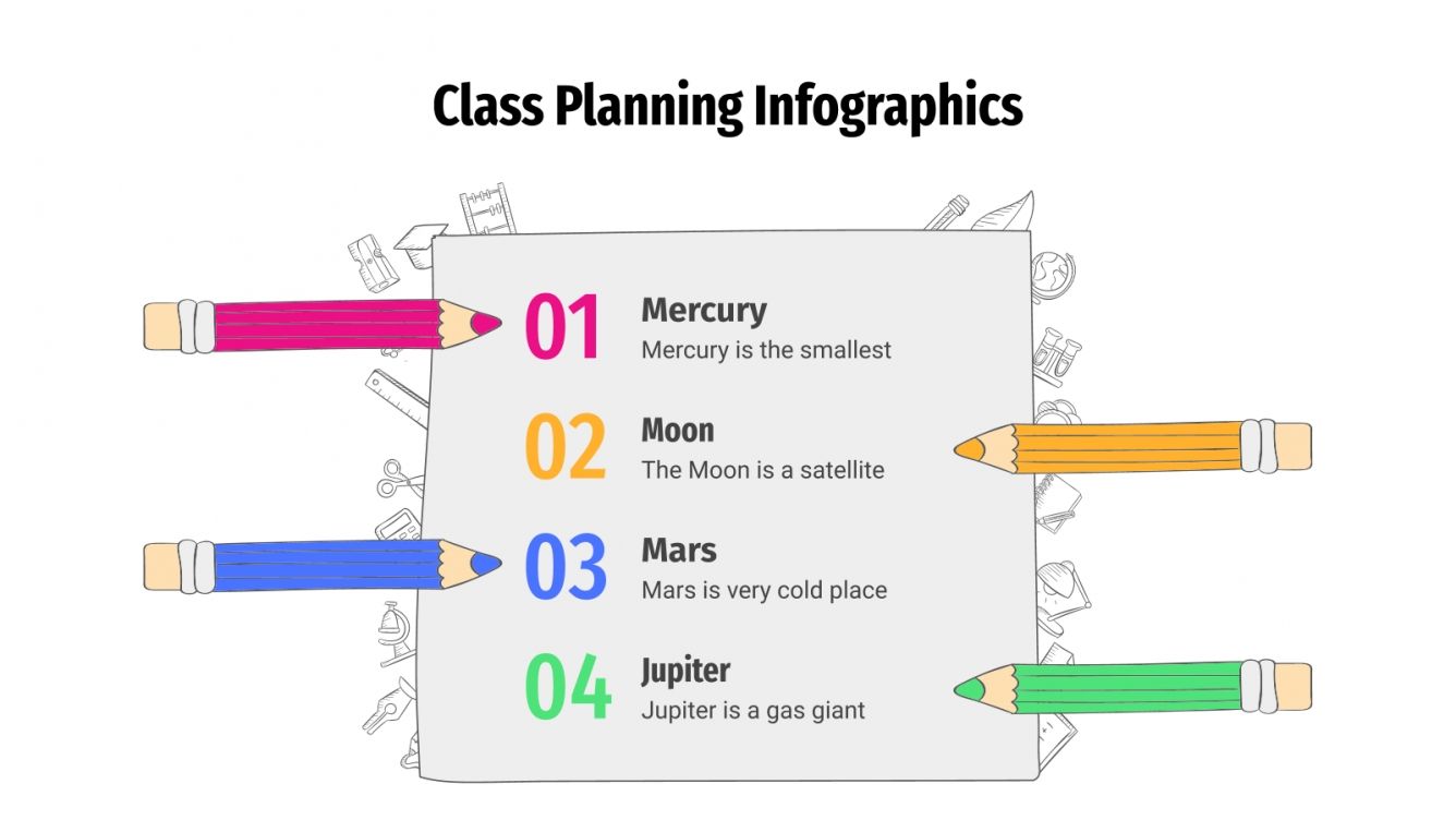 Free Class Planning Infographics for Google Slides and PowerPoint