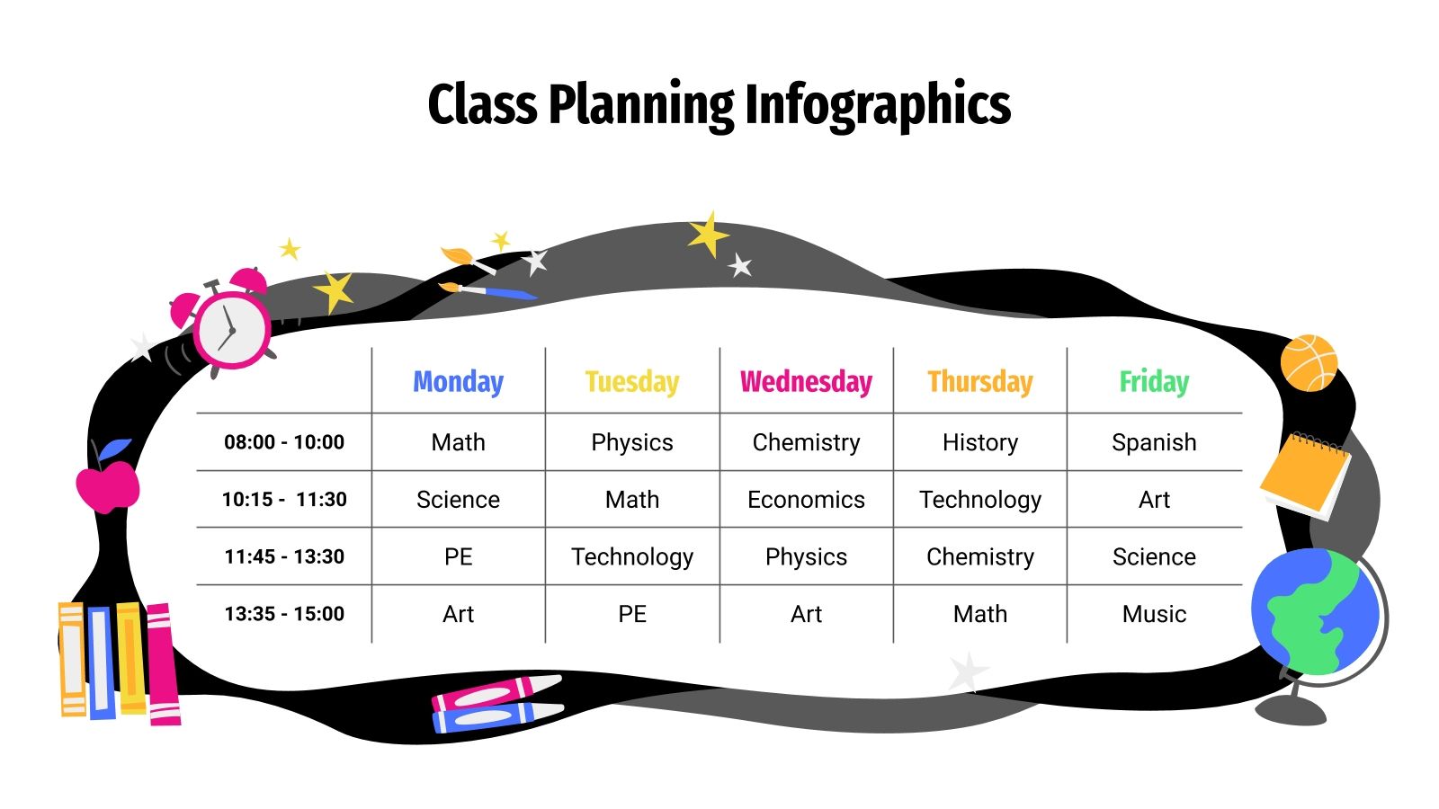 Free Class Planning Infographics for Google Slides and PowerPoint
