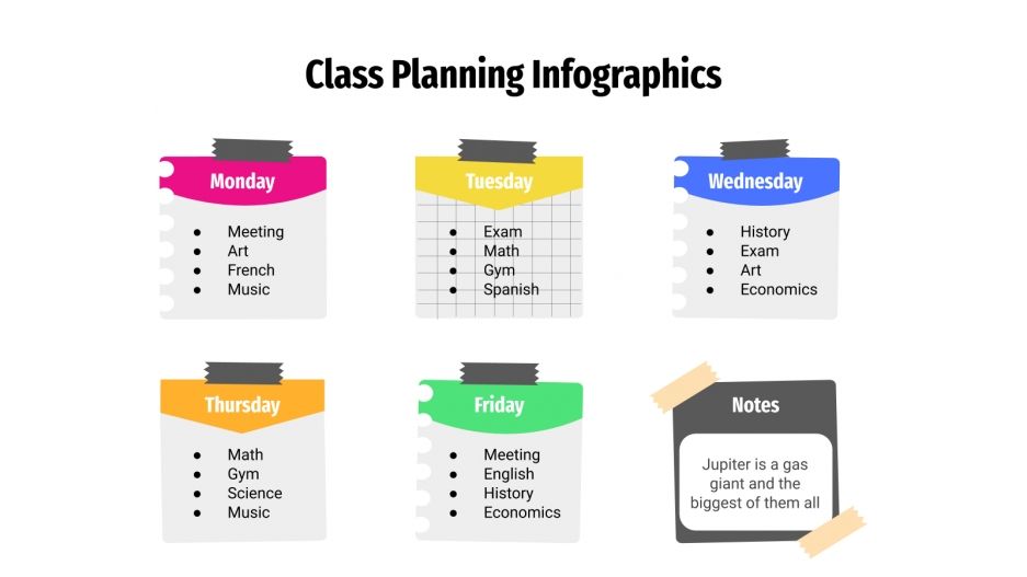 Free Class Planning Infographics for Google Slides and PowerPoint