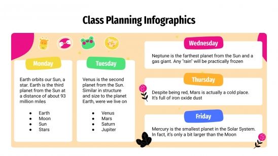 Free Class Planning Infographics for Google Slides and PowerPoint