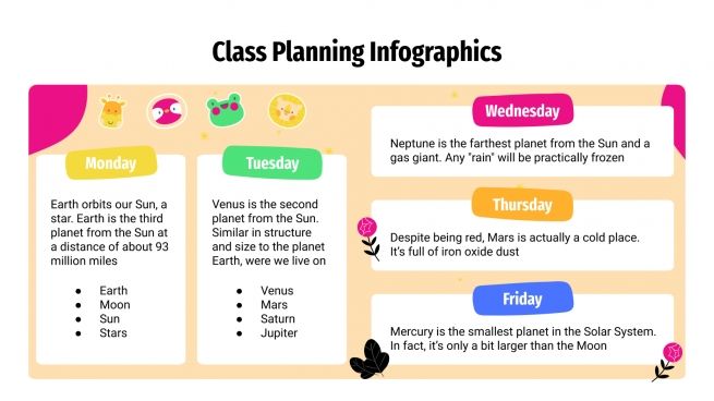 Free Class Planning Infographics for Google Slides and PowerPoint