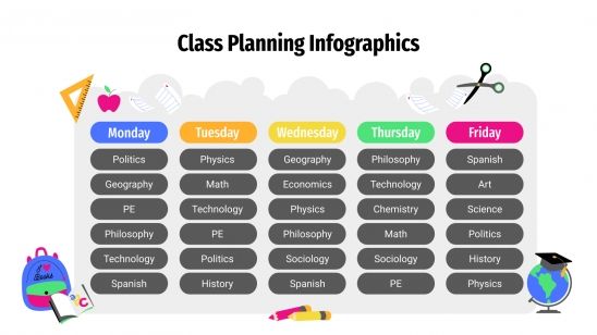 Free Class Planning Infographics for Google Slides and PowerPoint