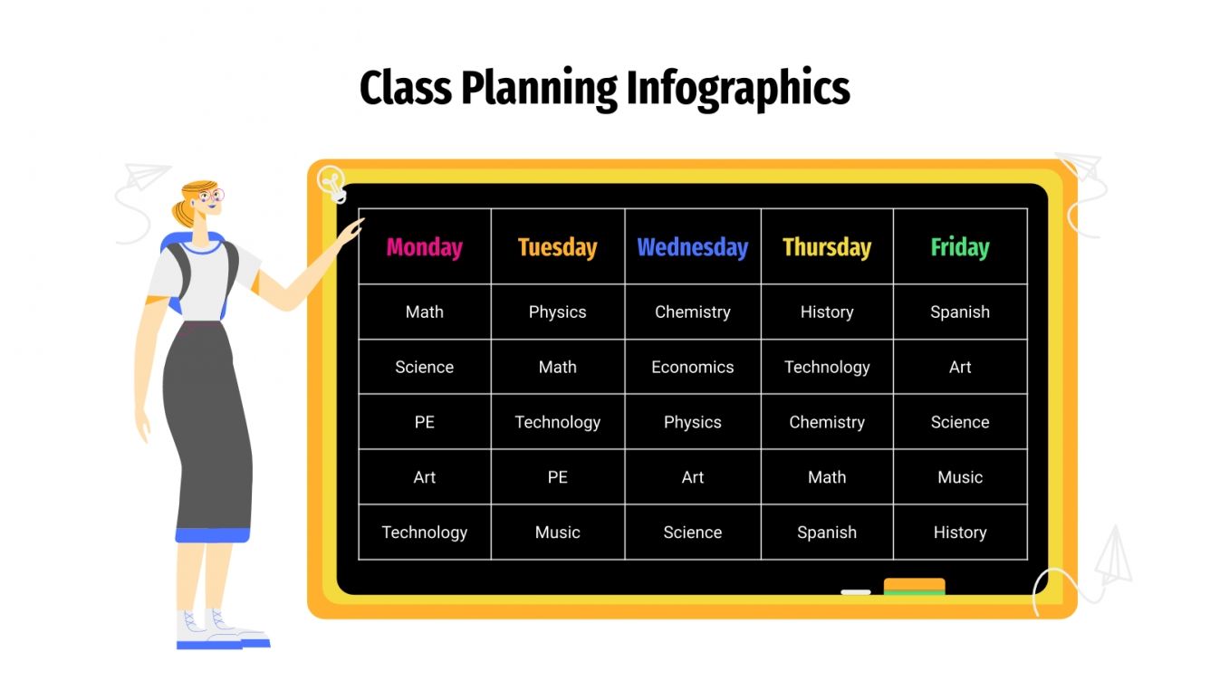 Free Class Planning Infographics for Google Slides and PowerPoint