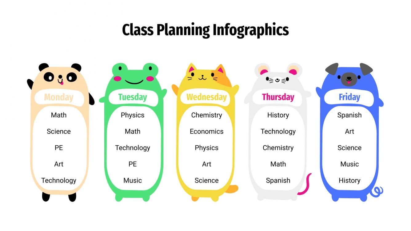 Free Class Planning Infographics for Google Slides and PowerPoint