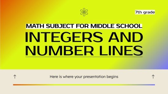 Math Subject for 7th Grade: Integers & Number Lines