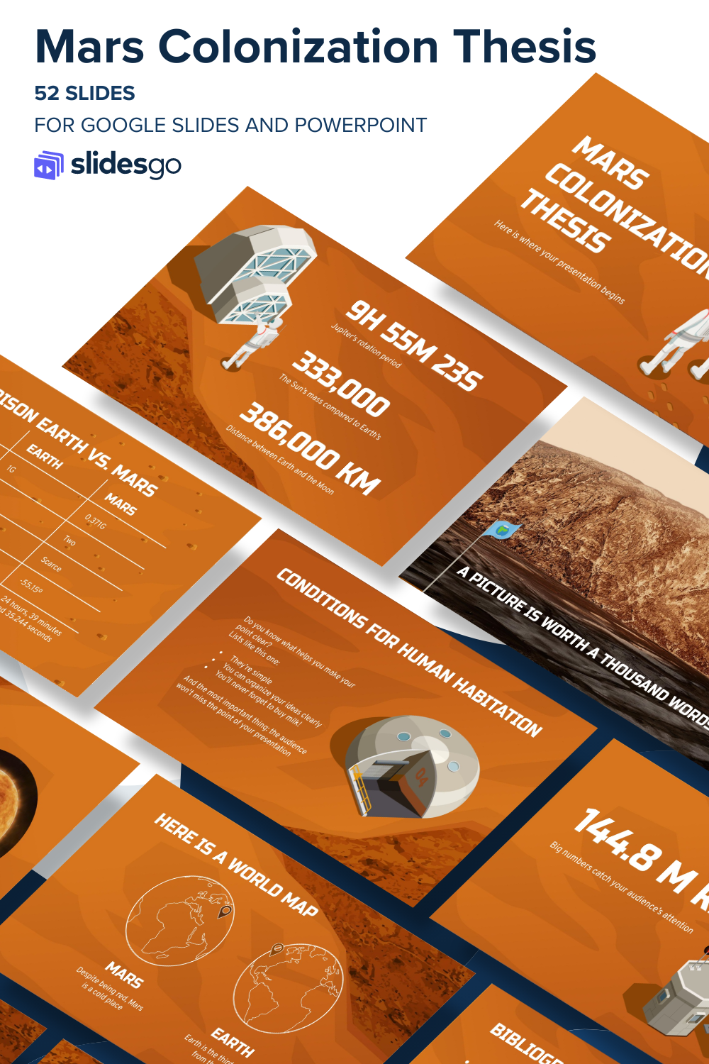 Mars Colonization Thesis | Google Slides & PowerPoint