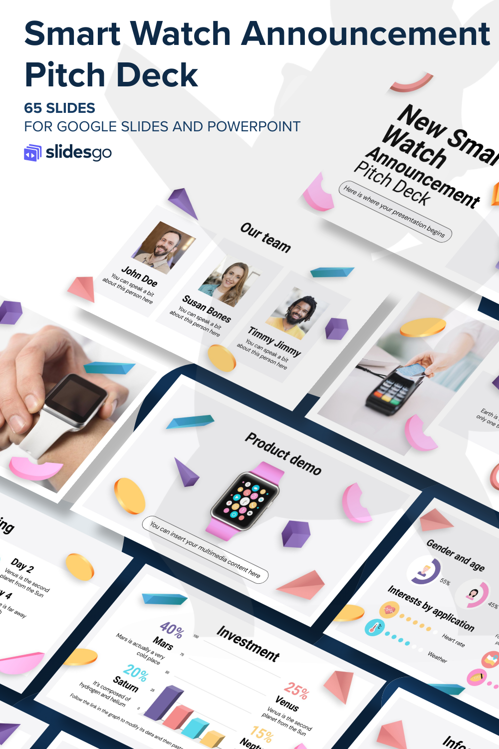 New Smart Watch Announcement Pitch Deck | Google Slides & PPT