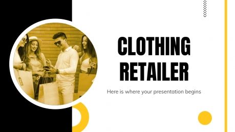 Clothing Retailer Google Slides theme & PowerPoint template