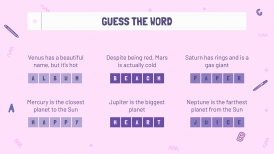 Word Work Activities Google Slides and PowerPoint template