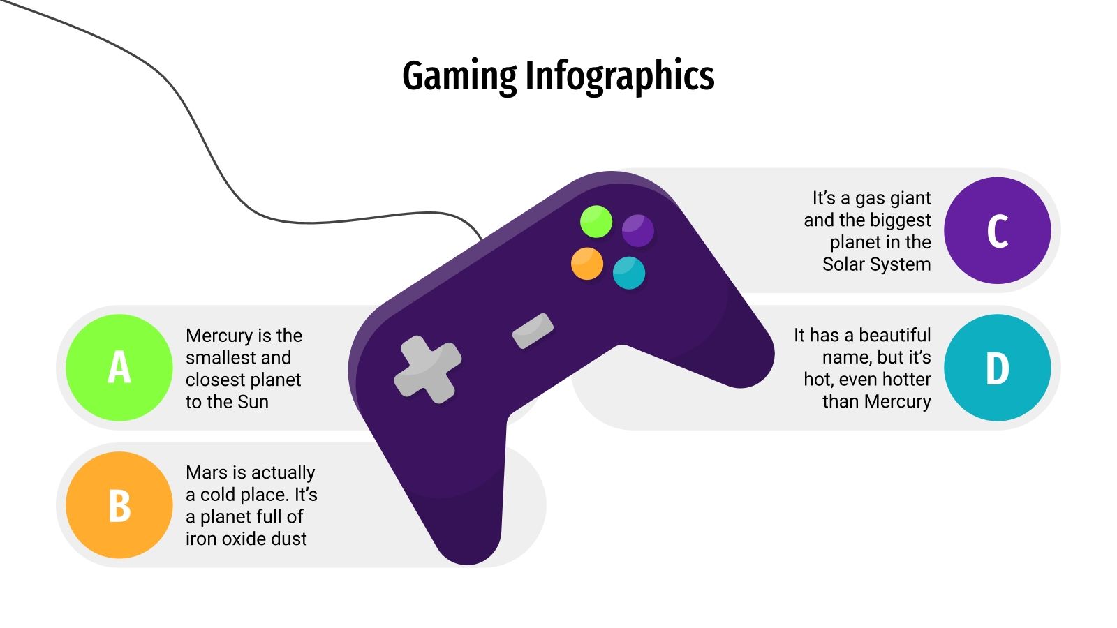 Free Gaming Infographics for Google Slides and PowerPoint