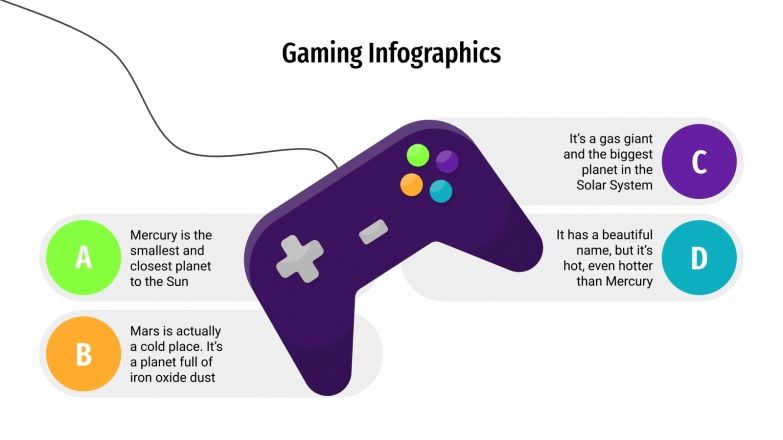 Free Gaming Infographics for Google Slides and PowerPoint