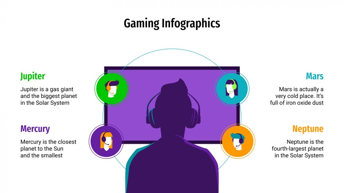 Free Gaming Infographics for Google Slides and PowerPoint