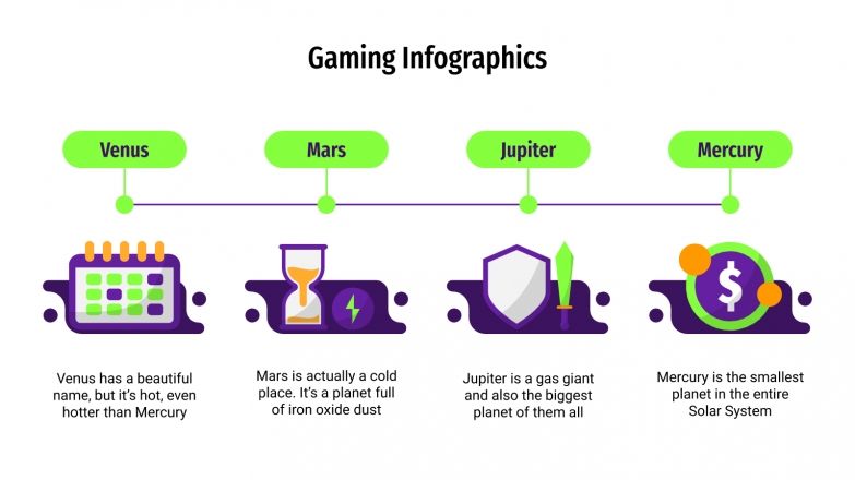 Free Gaming Infographics for Google Slides and PowerPoint