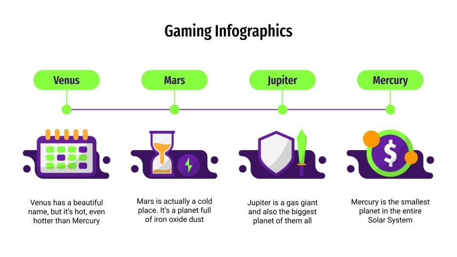 Free Gaming Infographics for Google Slides and PowerPoint