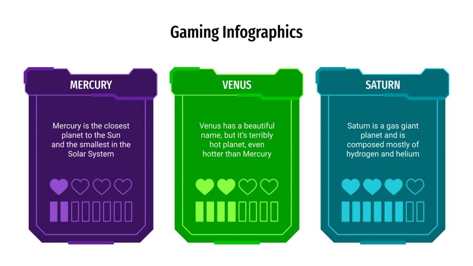 Free Gaming Infographics for Google Slides and PowerPoint
