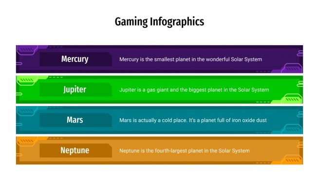 Free Gaming Infographics for Google Slides and PowerPoint