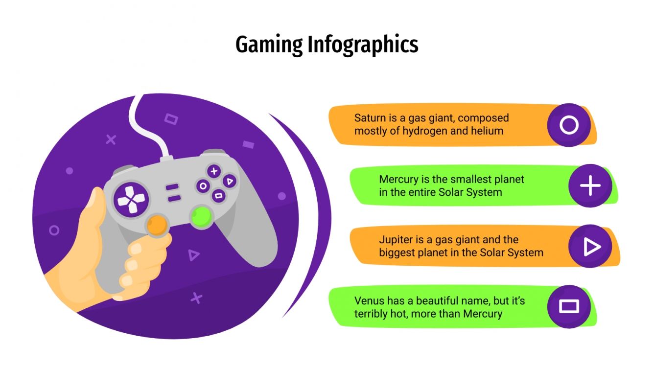 Free Gaming Infographics for Google Slides and PowerPoint