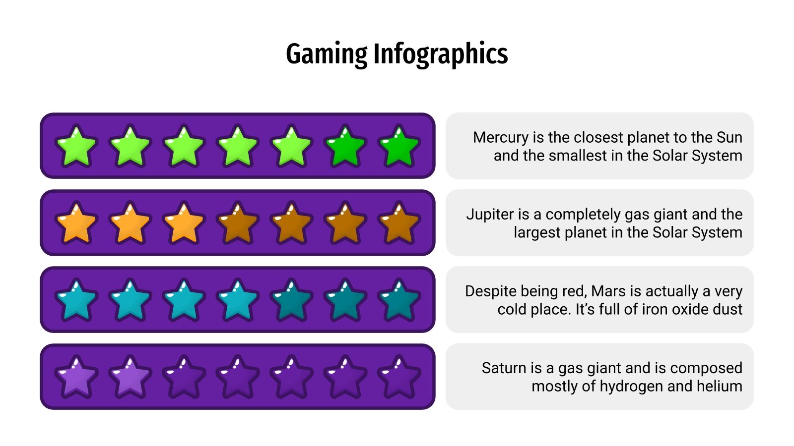 Free Gaming Infographics for Google Slides and PowerPoint