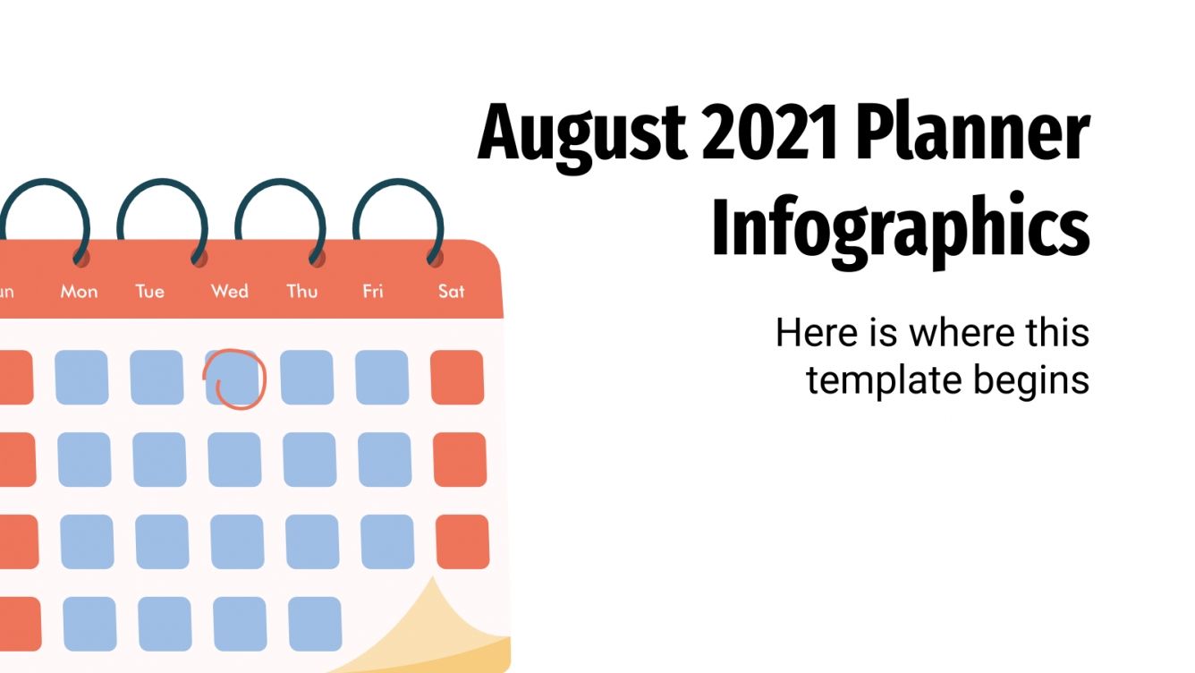 August 2021 Planner Infographics for Google Slides & PPT