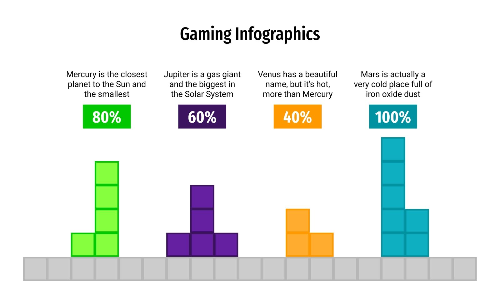 Free Gaming Infographics for Google Slides and PowerPoint