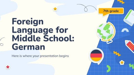 Foreign Language for Middle School - 7th Grade: German