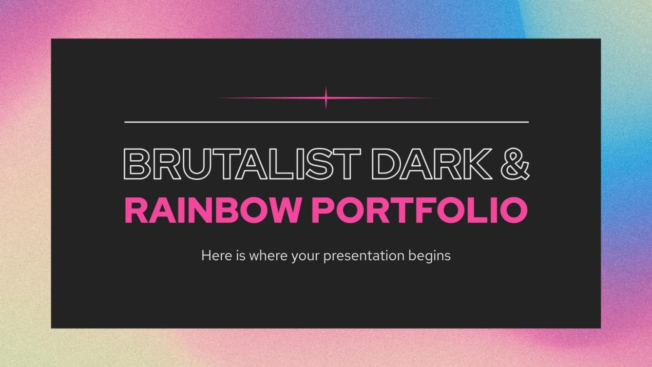 Plantillas gratis de estilo arcoíris para Google Slides y PPT