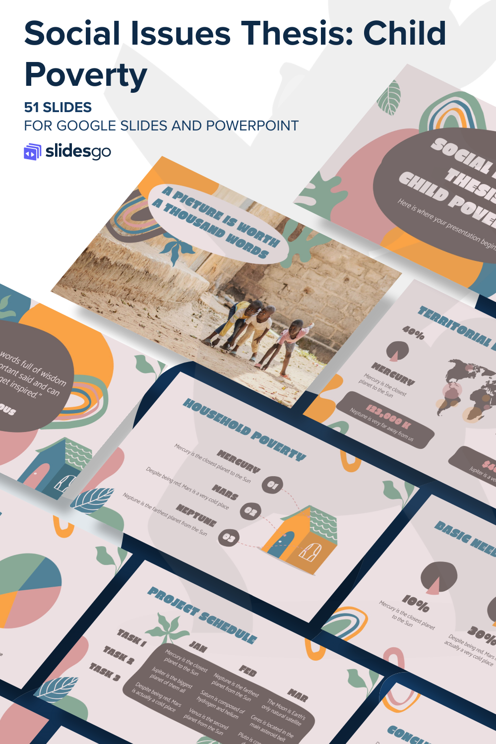 Social Issues Thesis: Child Poverty | Google Slides & PPT