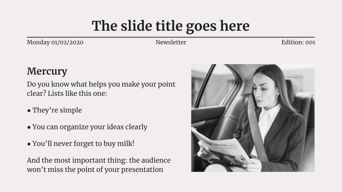 The Daily News Google Slides theme & PowerPoint template