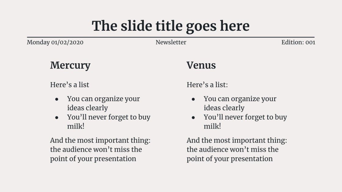 The Daily News Google Slides theme & PowerPoint template