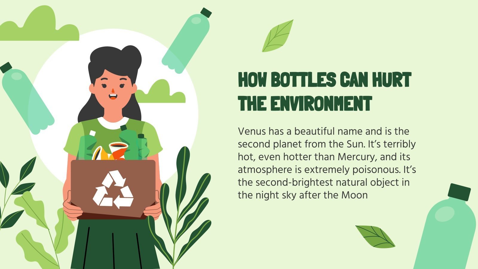 Reusing Plastic Bottles Workshop | Google Slides & PowerPoint