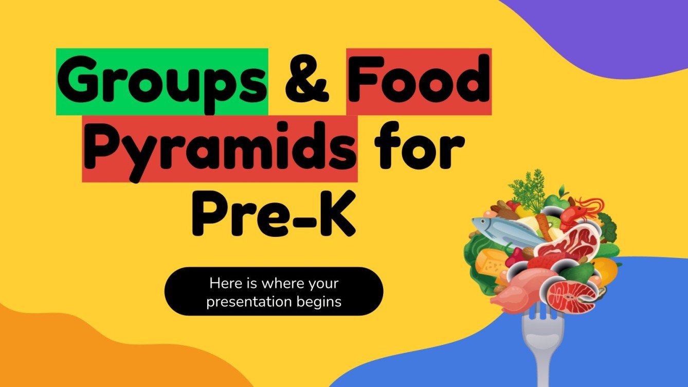 La pirámide alimenticia para niños | Google Slides y PPT