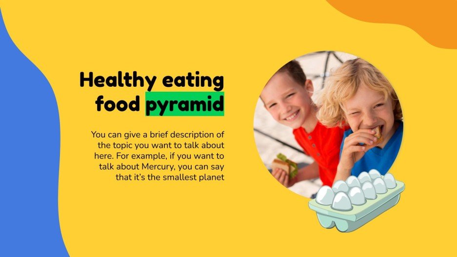 La pirámide alimenticia para niños | Google Slides y PPT