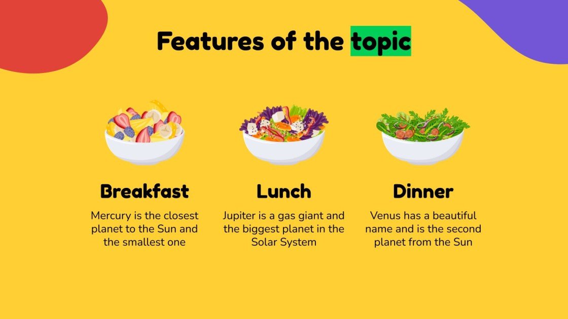 La pirámide alimenticia para niños | Google Slides y PPT