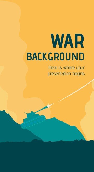 War Background Google Slides theme and PPT template