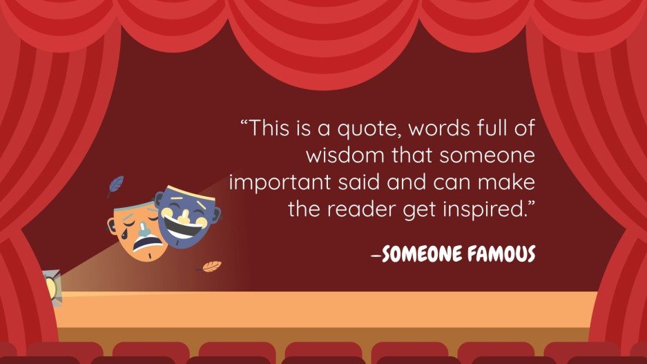 Art Subject for 1st Grade: Theater | Google Slides & PPT