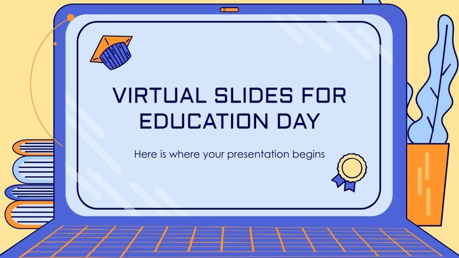 Virtual Slides for Education Day Google Slides & PPT template