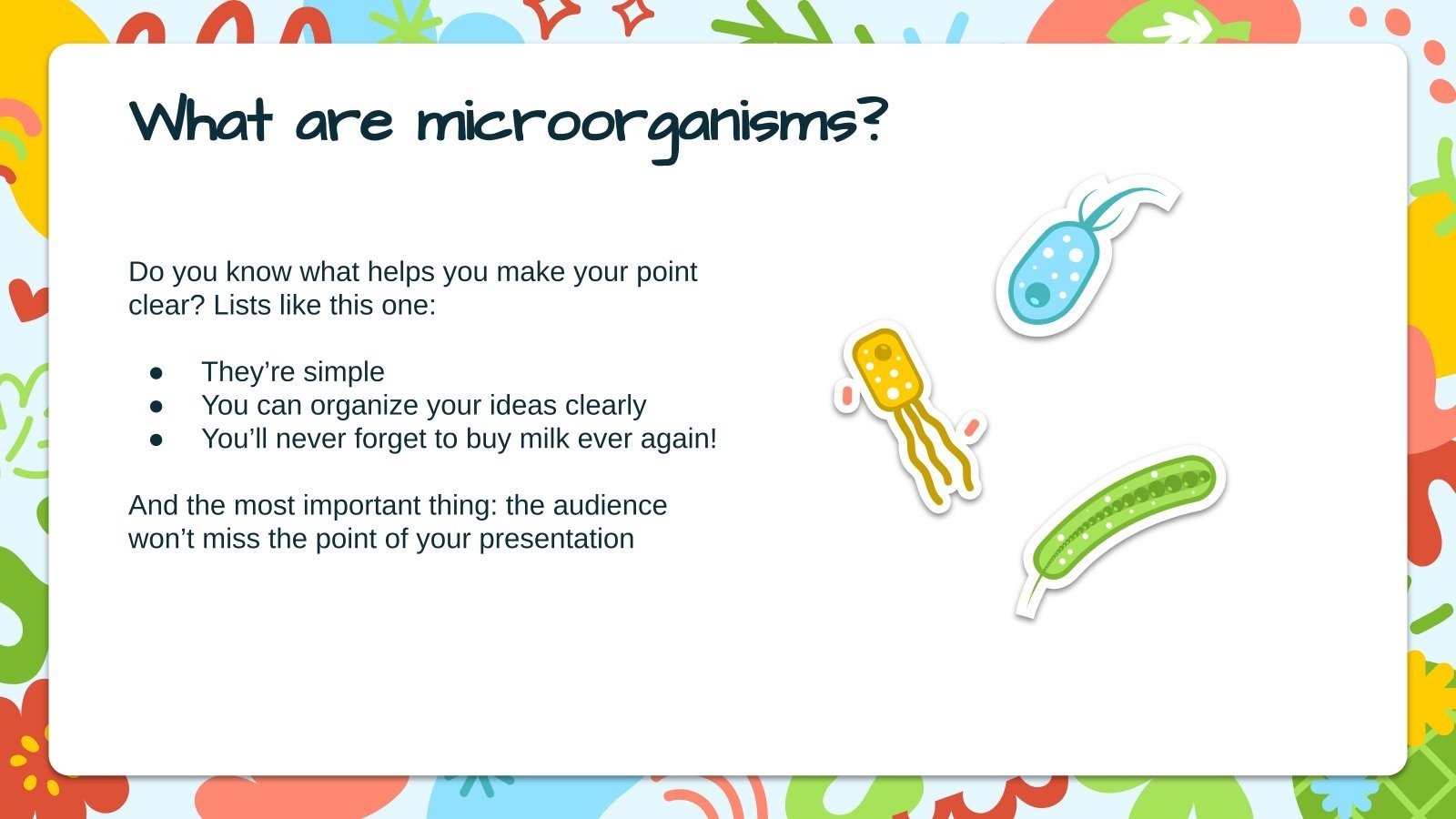 Biology for Pre-K: Microorganisms | Google Slides & PPT