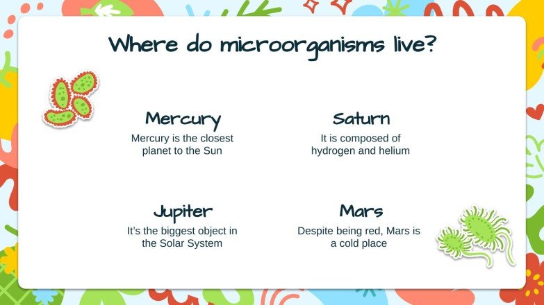 Biology for Pre-K: Microorganisms | Google Slides & PPT