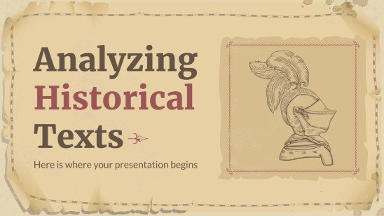 Analyzing Historical Texts | Google Slides & PowerPoint
