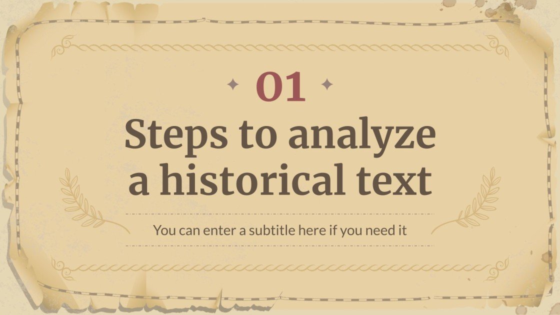 Analyzing Historical Texts | Google Slides & PowerPoint