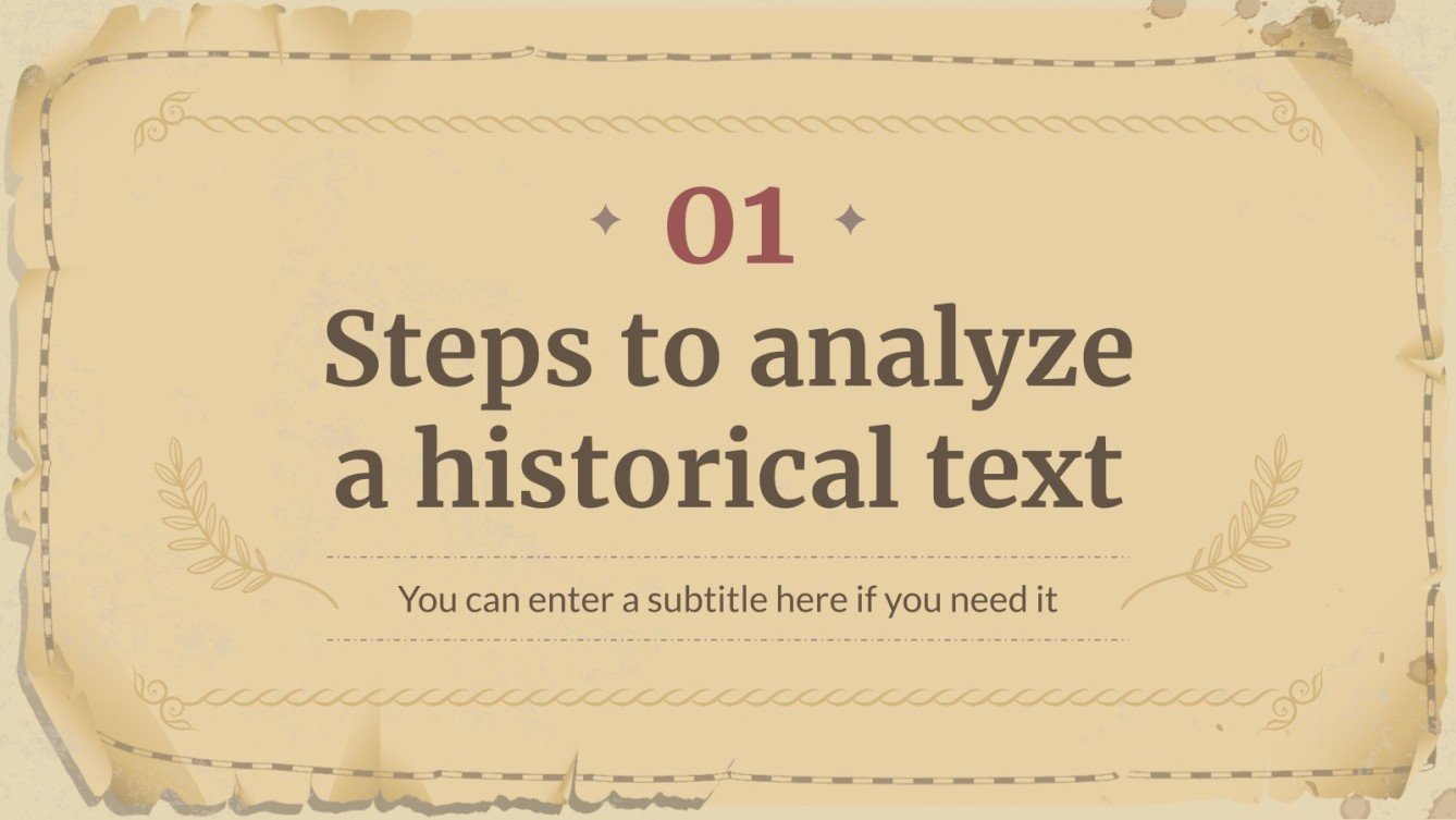 Analyzing Historical Texts | Google Slides & PowerPoint