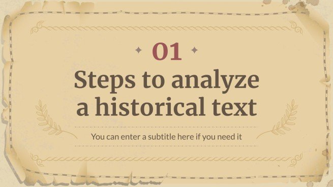 Analyzing Historical Texts | Google Slides & PowerPoint