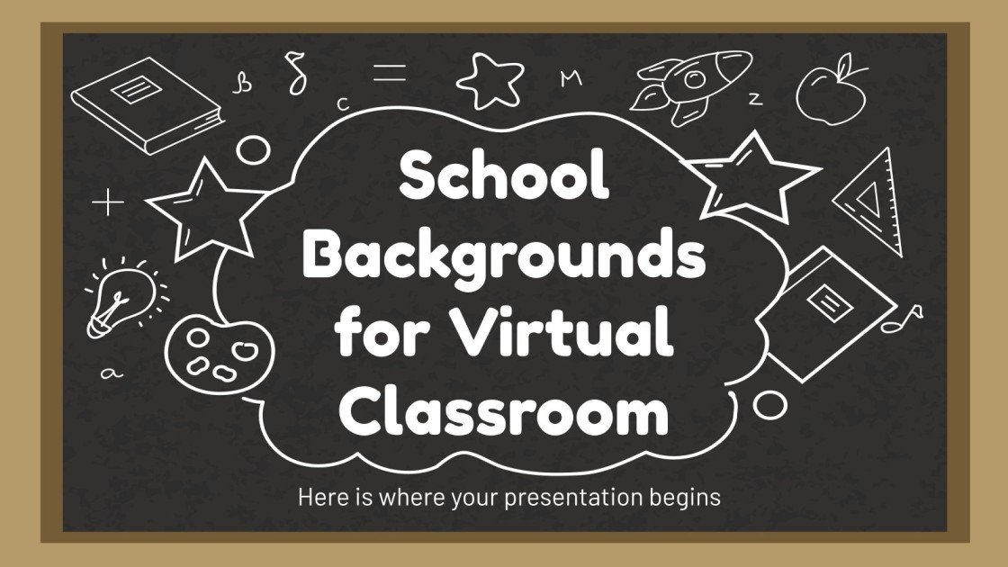 School Backgrounds for Virtual Classroom Google Slides & PPT